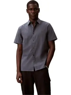 Calvin Klein Seersucker Classic Button-down Shirt - Turbulence