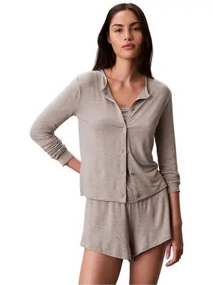 Calvin Klein Ultra Soft Modal Cardigan - Grey Heather
