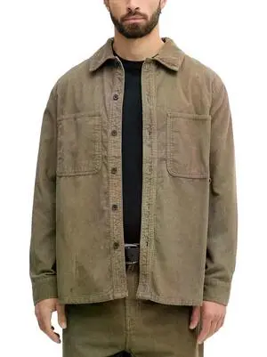 Armani Exchange Patch-pocket Corduroy Shirt - Brown