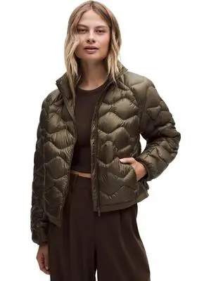 Lululemon Featherweight 900-down-fill Quilted Jacket - Olive Brown