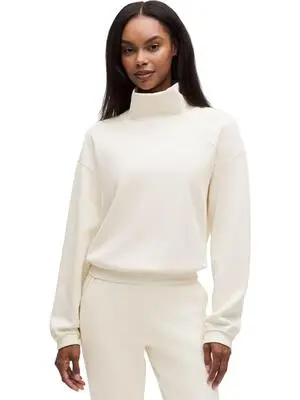 Lululemon Brushed Softstreme Funnel Neck - Light Ivory