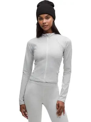 Lululemon Softy Suedey Slim-fit Jacket - Crescent Moon/white