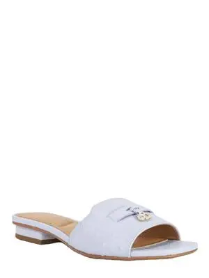 Dune London Lindo Slide Sandal - Pale Blue