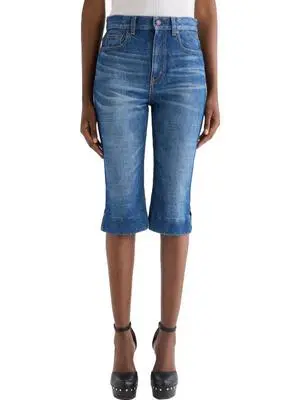 Chloé High-waisted Capri Jeans - Faded Indigo