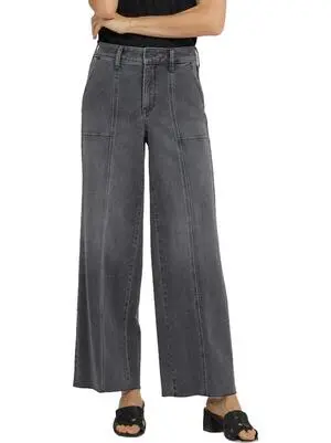 NYDJ Simone Seamed Wide Leg Jeans - Dusty Ash