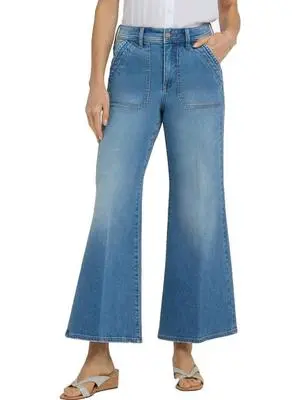 NYDJ Mia High-waist Ankle Flare Jeans - Port Sea
