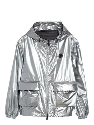 Moncler Ylang Metallic Bomber Jacket - Metallic Silver