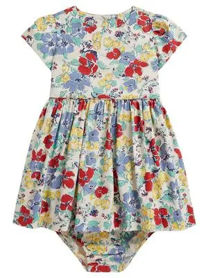 Ralph Lauren Floral Cotton Poplin Dress With Bloomers - Linnea Floral