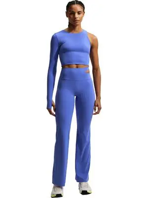 Nike Zenvy High-waisted Flared Leggings - Blue