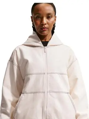 Nike Sportswear Oversized Workwear Jacket - White