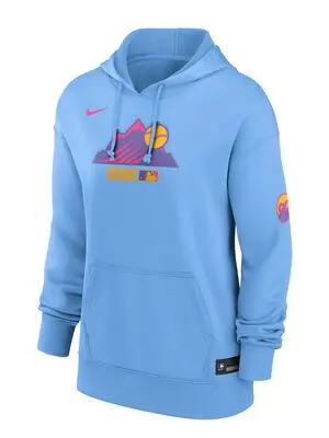 Nike Colorado Rockies Authentic Collection City Connect Therma Mlb Pullover Hoodie - Blue