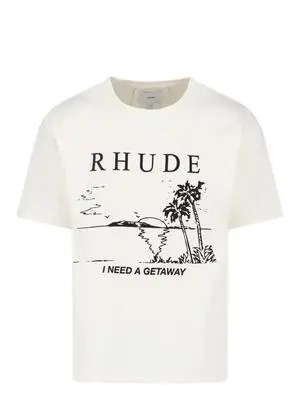 Rhude I Need A Getaway" T-shirt - White