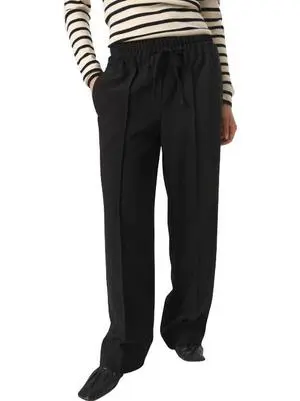 SOAKED IN LUXURY Slbea Wide Leg Regular Fit Trousers - Black