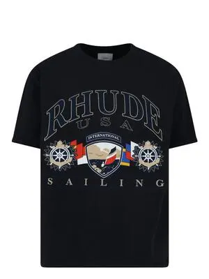 Rhude Sailing' T-shirt - Black