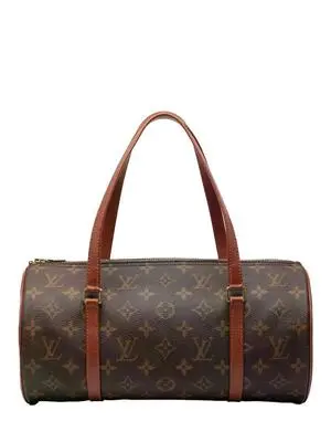 LOUIS VUITTON 2000 Monogram Papillon 30 Handbag - Brown