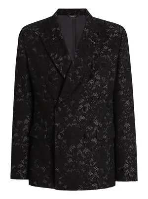 Dolce & Gabbana Double-breasted Lace Jacket - Multicolor