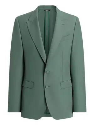 Dolce & Gabbana Single-breasted Wool Poplin Jacket - Green