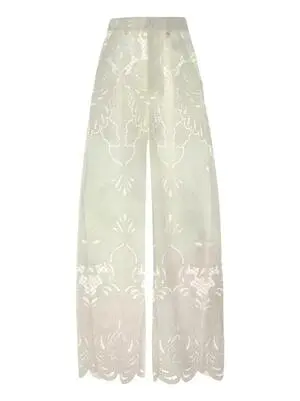 Giuseppe Di Morabito Anglaise-broderie Trousers - White