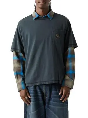 GUESS ORIGINALS Go Oversize Boxy Cotton T-shirt - Jet