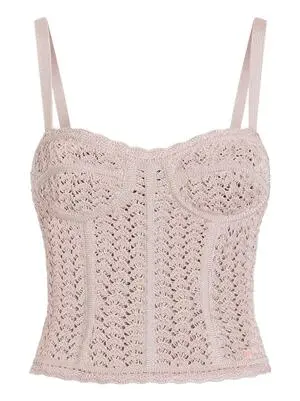 Dolce & Gabbana Crochet Bustier - Pink