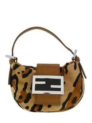 FENDI Micro Leopard-Print Handbag