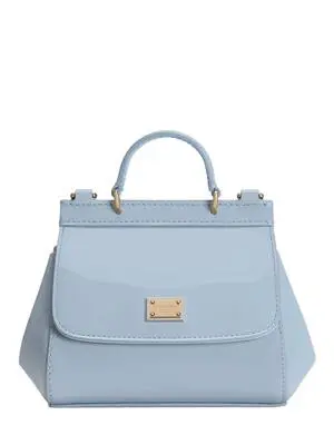 Dolce & Gabbana Patent Leather Sicily Handbag - Azure