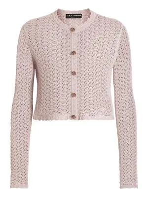 Dolce & Gabbana Viscose Cardigan - Pink