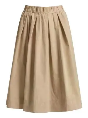 Peserico Pleated Midi Skirt - Neutrals