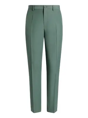 Dolce & Gabbana Wool Poplin Trousers - Green