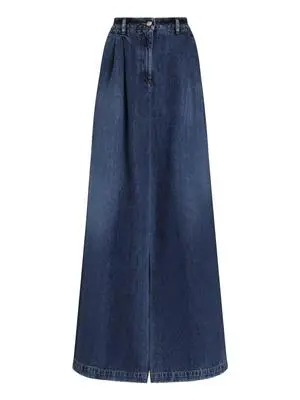 Dolce & Gabbana Long Denim Straight Skirt - Multicolor