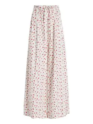 Dolce & Gabbana Rose-print Poplin Trousers - Multicolor