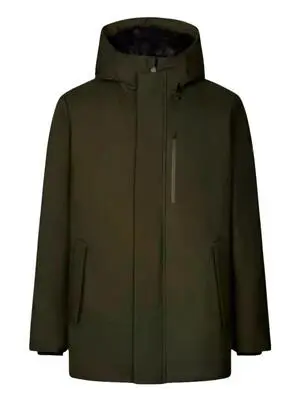 SAVE THE DUCK Hooded Zip-up Coat - Green