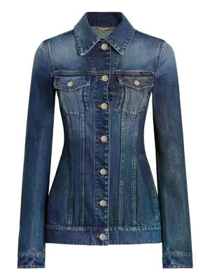 Dolce & Gabbana A-line Denim Jacket - Blue