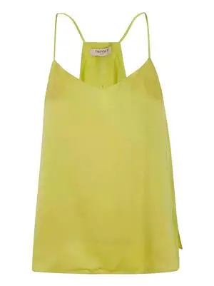 TWINSET V-neck Top - Yellow