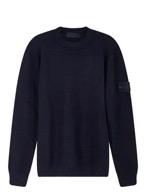 Stone Island Wool And Cashmere Blend Sweater - Blue