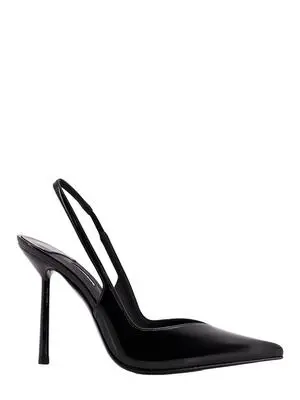 LE SILLA Patent Leather Slingback Pumps - Black