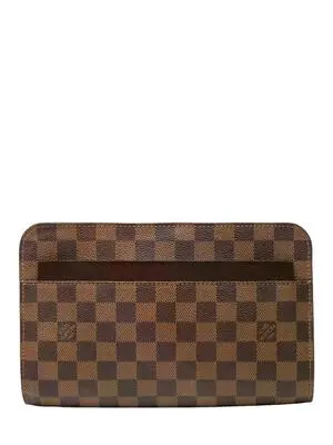LOUIS VUITTON 2003 Damier Ebene Saint Louis Pochette - Brown