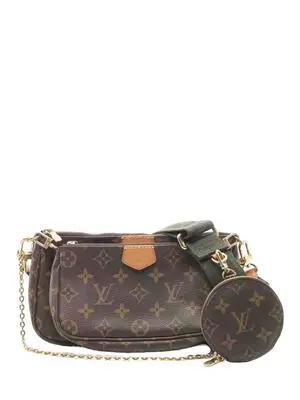 LOUIS VUITTON 2010-2026 Monogram Multi Pochette Accessoires Satchel - Brown