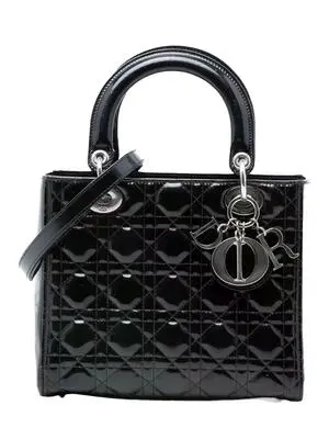 Dior 2014 Medium Lady Satchel - Black