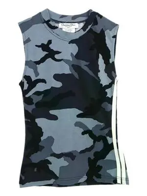 Dior 2002 Camouflage Tank Top - Grey