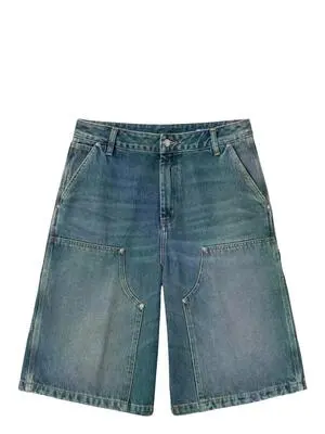 Carhartt Work In Progress Belt Loops Denim Shorts - Blue