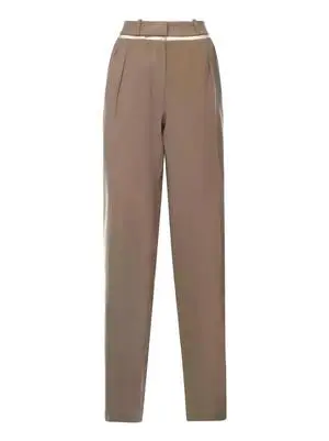 NENSI DOJAKA Tonal Belt Tailored Trousers - Brown