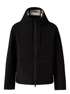 Mackage Eric-zz Recycled Technical Rain Jacket - Black-trench