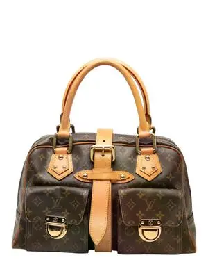 LOUIS VUITTON 2005 Monogram Manhattan Gm Handbag - Brown