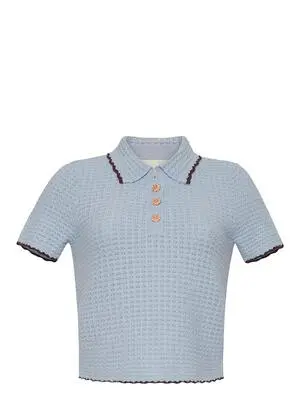 Cara Cara Melody Polo - Light Blue With Brown Tipping