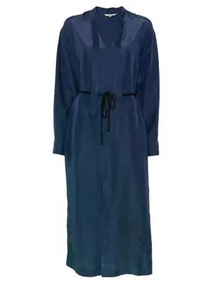 Barena Venezia V-neck Midi Dress - Blue