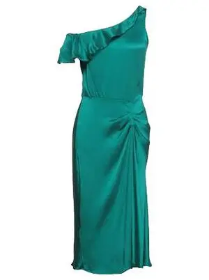Ba&sh Emerald Midi One-shoulder Dress - Green