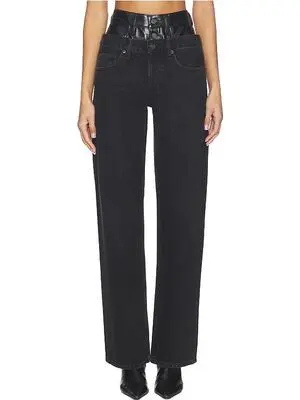AGOLDE Elson High Rise Loose Jeans - Detox & Raven