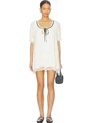 Free People Juno Mini Dress - Tea Black Combo