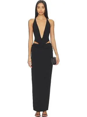 LOVERS AND FRIENDS Poppy Gown - Black